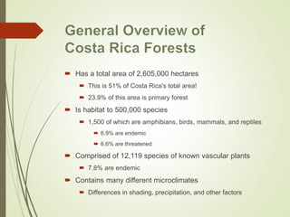 Forest Ecology of Costa Rica Ecosystems | PPTX