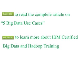 Big Data Use Cases | PPT
