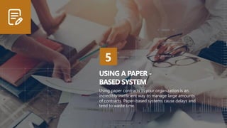 5 biggest contract management traps converted | PPT