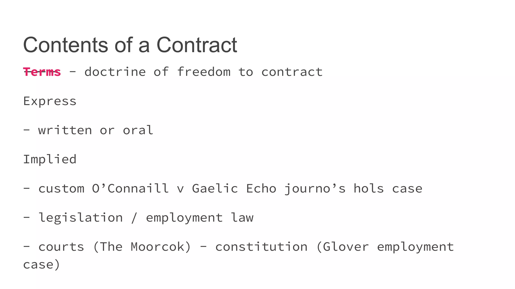 Overview of Contract Law | PPTX