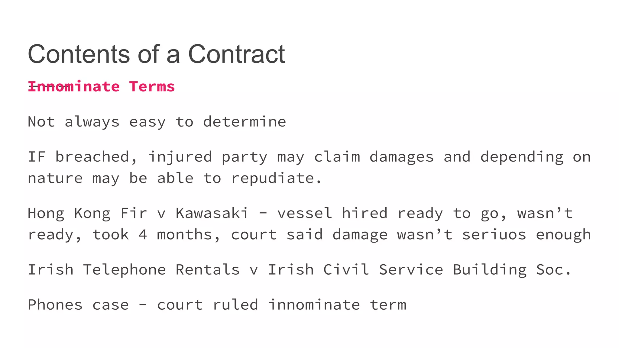 Overview of Contract Law | PPTX