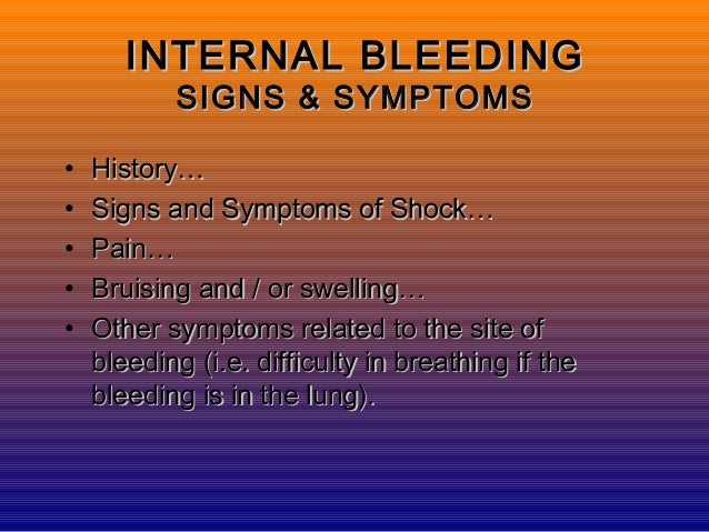 Types Of Bleeding