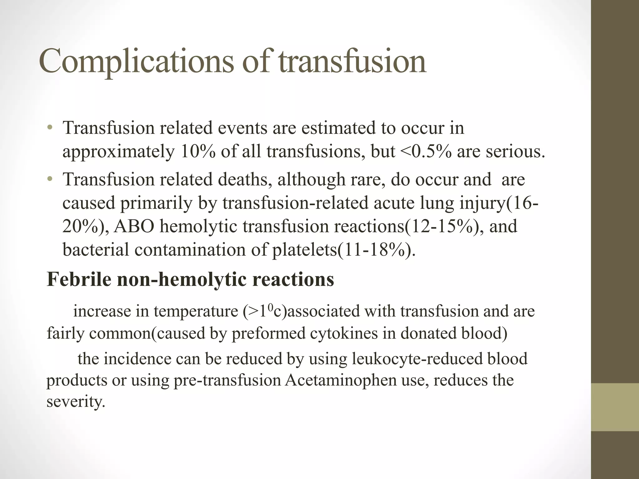 5 blood trasfusioin and its hazards | PPTX