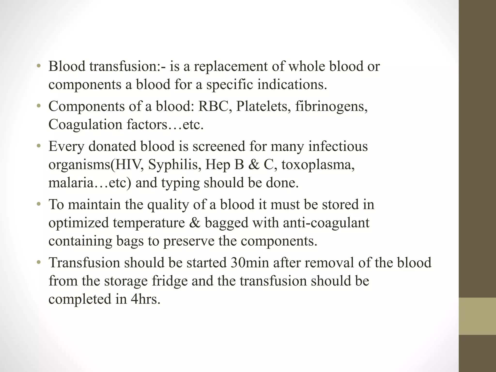 5 blood trasfusioin and its hazards | PPTX