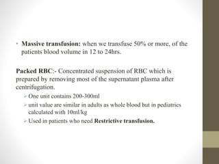 5 blood trasfusioin and its hazards | PPTX