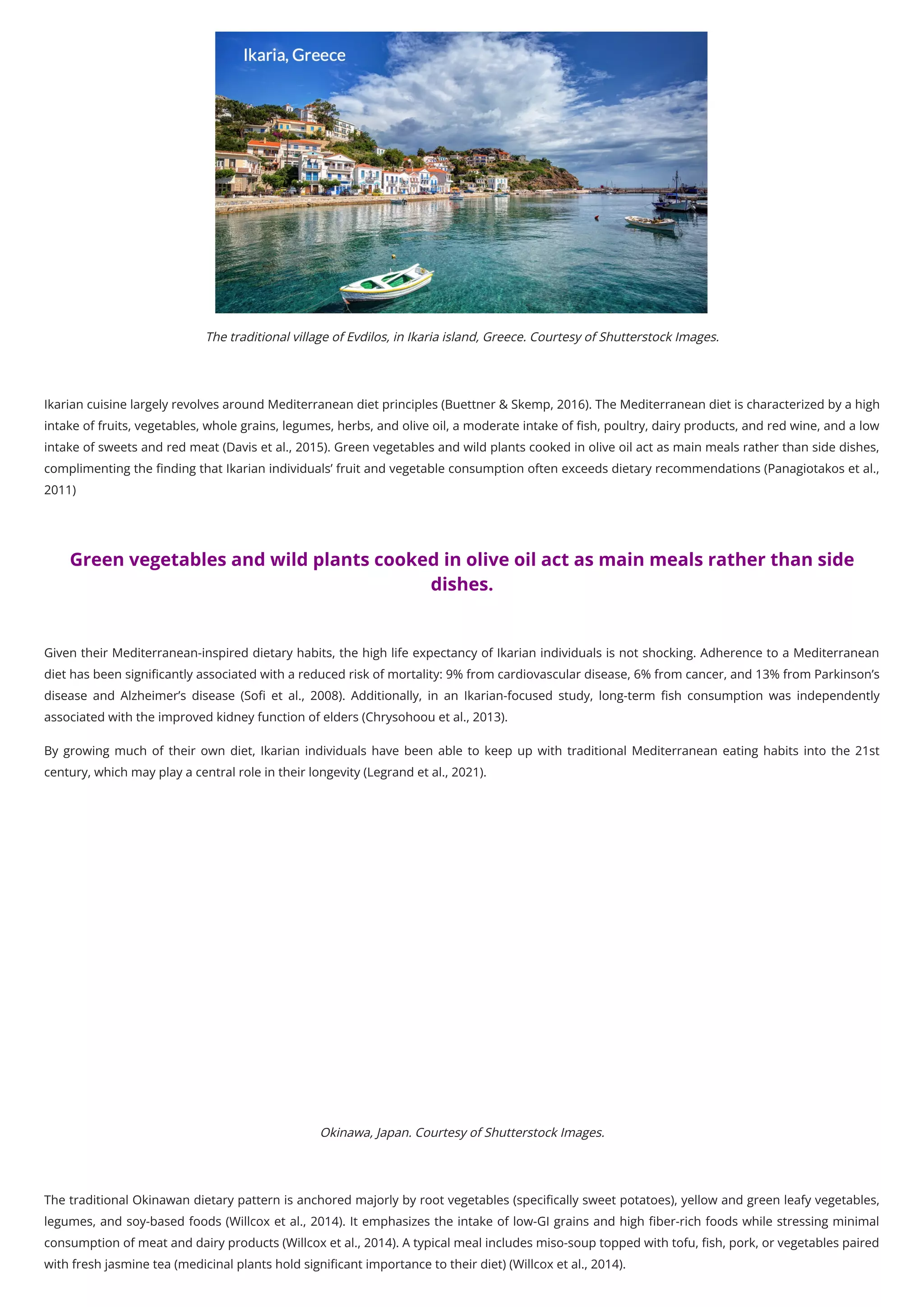 Blue Zones and Their Role in the Diet-Mental Health Relationship | PDF