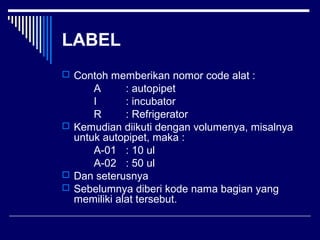 5b manajemen perawatan dan kalibrasi alat 1 | PPT