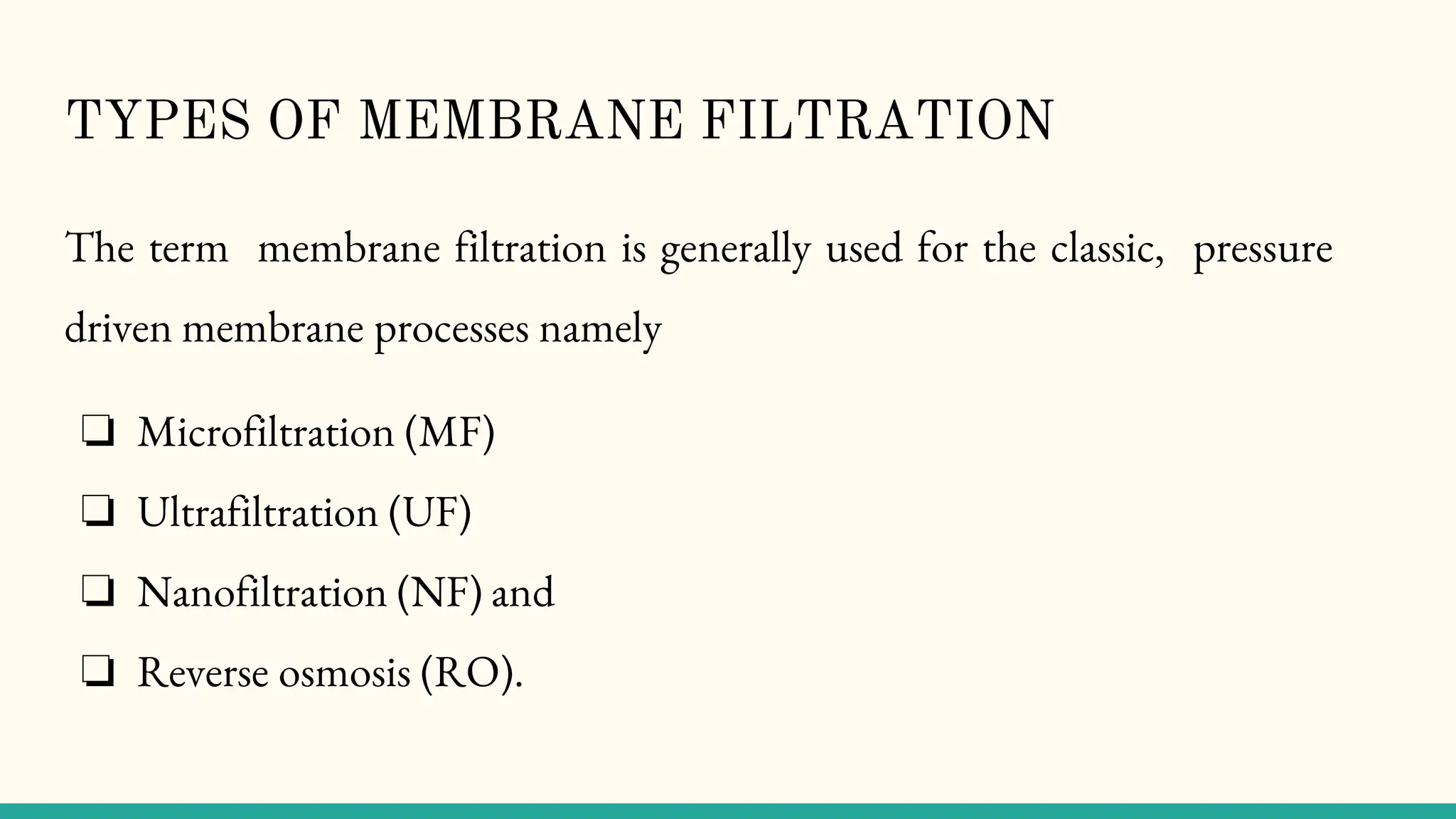 FILTRATION AND TYPES OF FILTRATION . pptx | PPTX