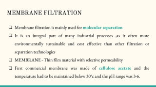FILTRATION AND TYPES OF FILTRATION . pptx | PPTX | Chemistry | Science