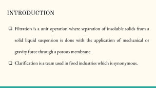 FILTRATION AND TYPES OF FILTRATION . pptx | PPTX