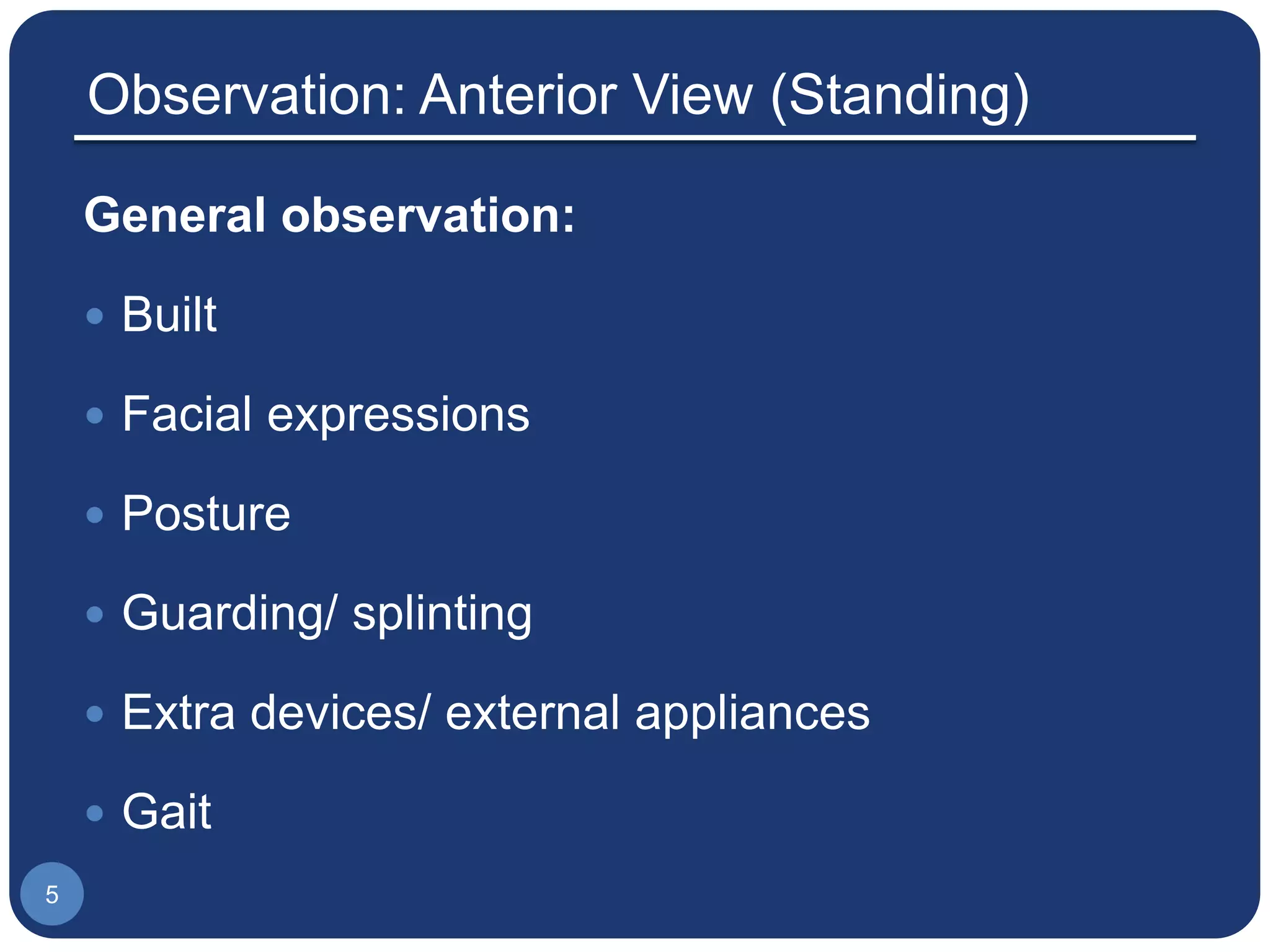 5b observation of Knee Joint | PPTX