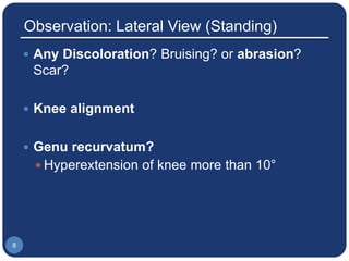 5b observation of Knee Joint | PPT