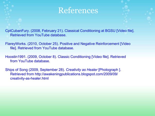 Practical Demos of Conditioning | PPTX | Science