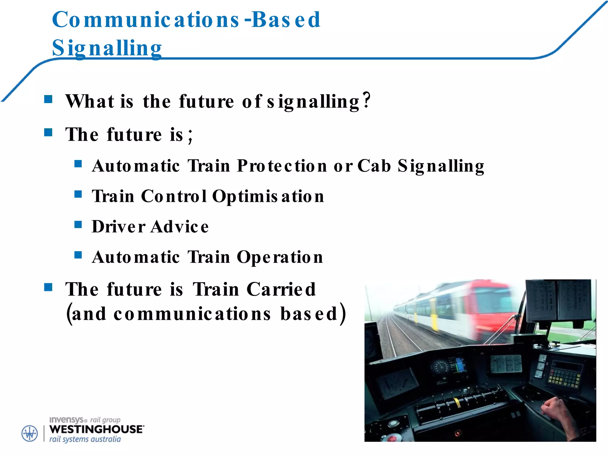 Communications-Based Signalling Strategies | PPT