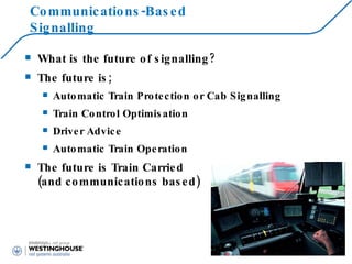 Communications-Based Signalling Strategies | PPT