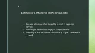 TYPES OF INTERVIEWS | PPT