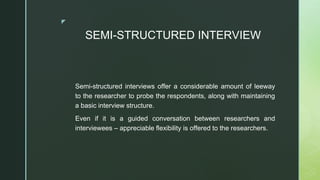 TYPES OF INTERVIEWS | PPT
