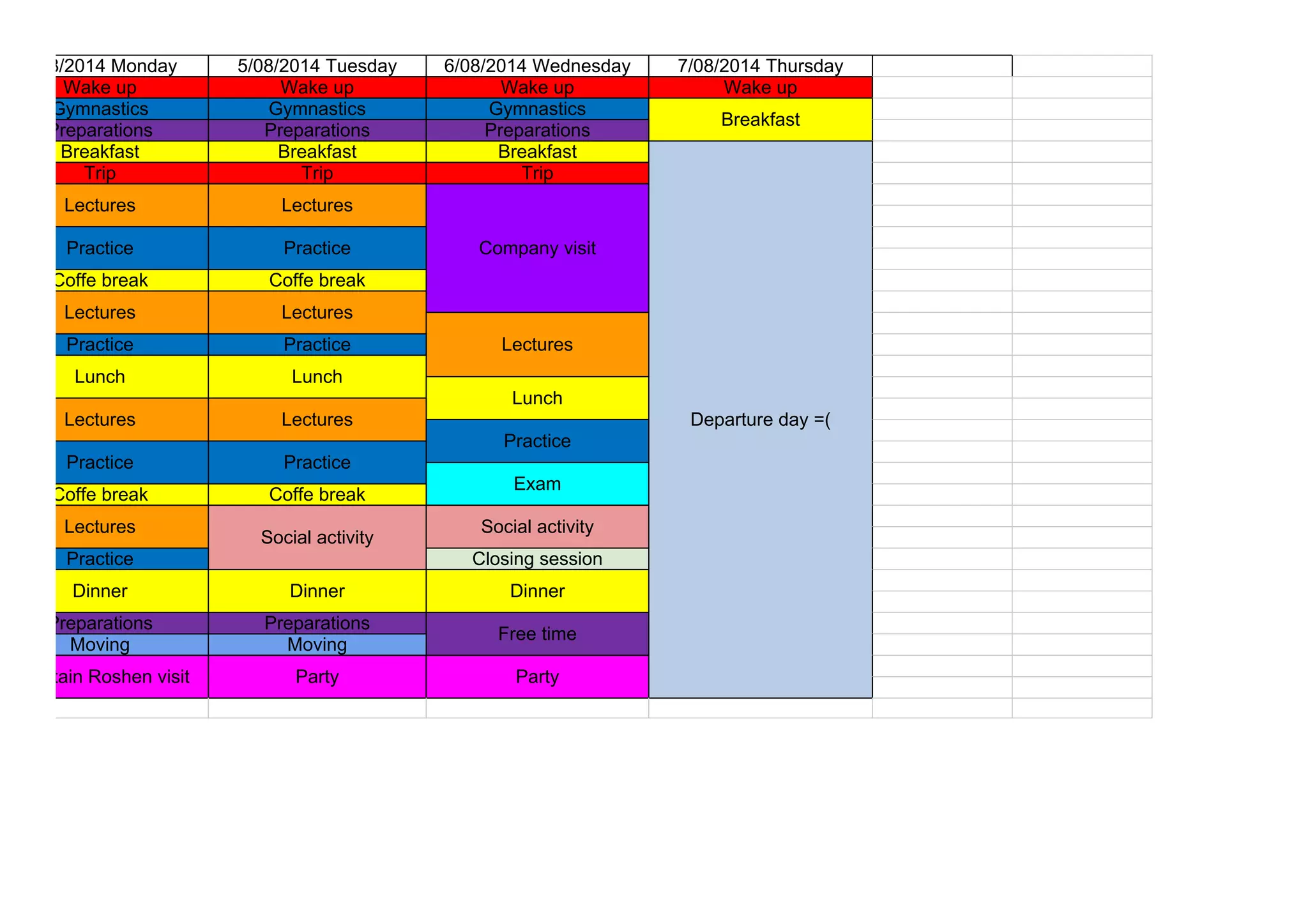 %5 bsc'14%5d schedule | PPT