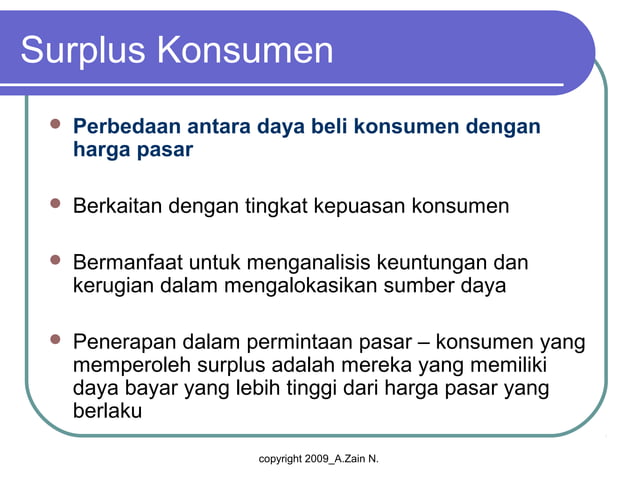 surplus produsen dan konsumen | PPT