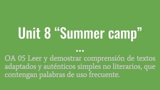 5°B Unit 8 _Summer camp_ - Vocabulary review (1).pptx