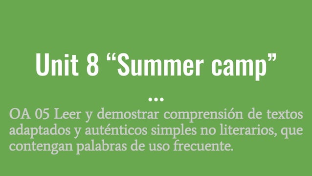 5°B Unit 8 _Summer camp_ - Vocabulary review (1).pptx | Free Download