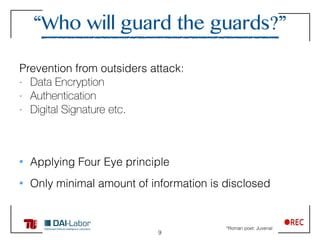 Security and Privacy in Visual Sensor Network | PPT