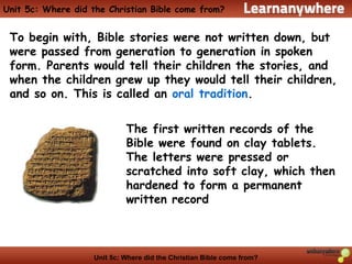 Where did the Christian Bible come from? | PPT