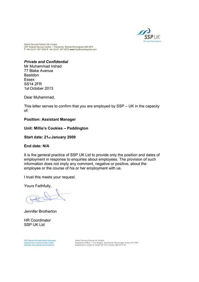 Select Service Partner UK Limited | PDF