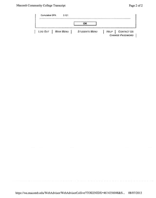 Macombtranscript | PDF