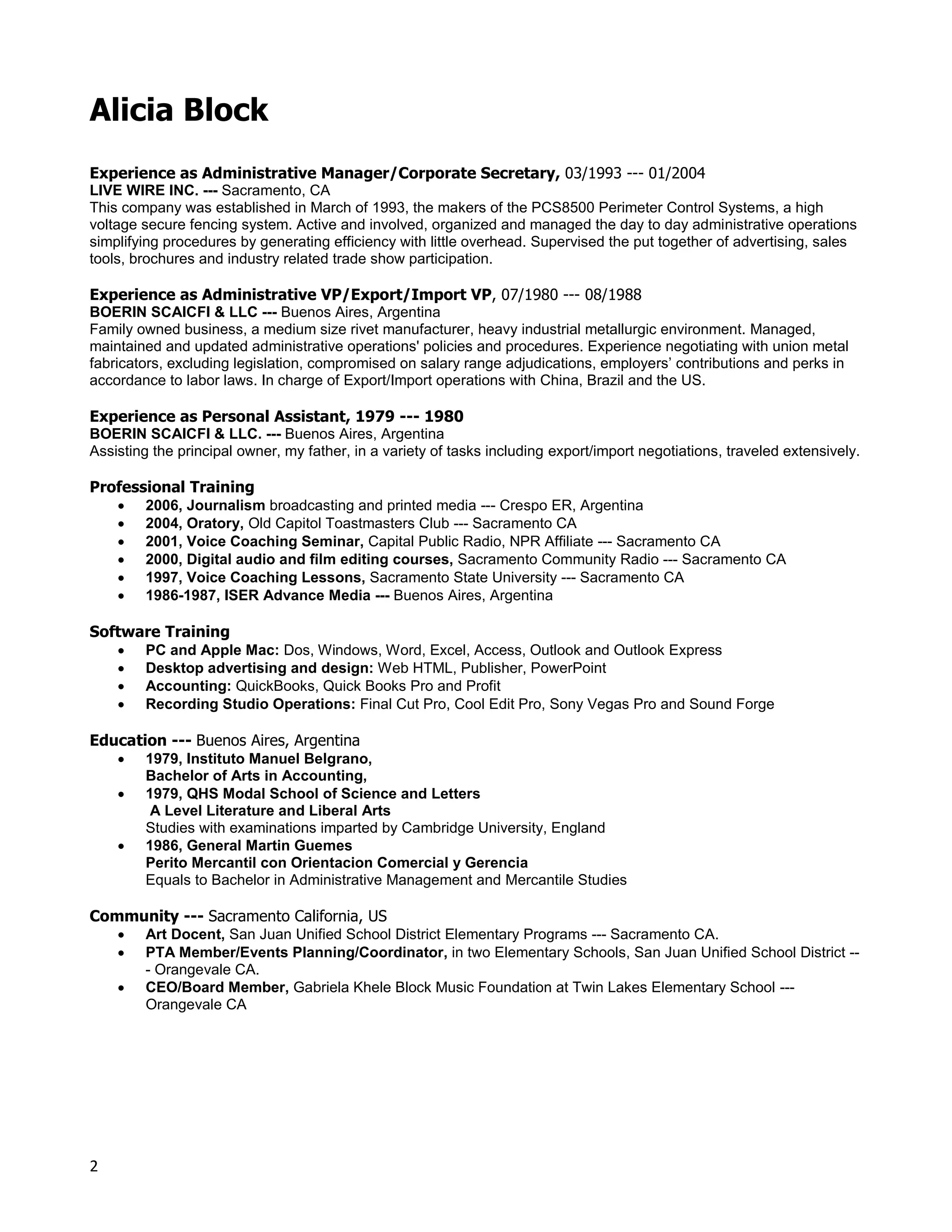 Alicia Block_Resume | PDF