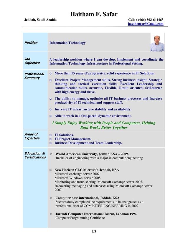 Haitham's CV 2016 | PDF