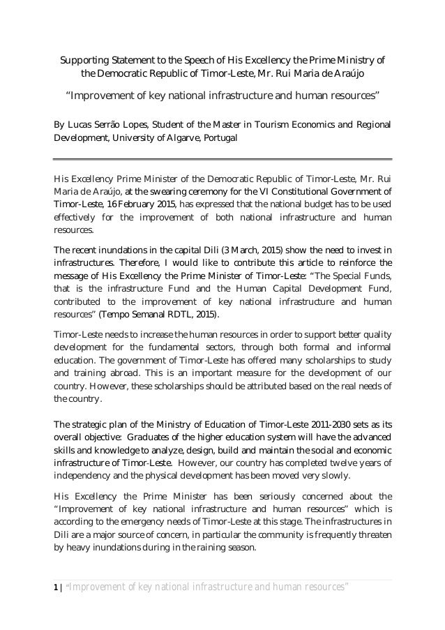 Artigo Supporting Statement Of PM RDTL Improvement Of Key National I artigo-supporting-statement-of-pm-rdtl-improvement-of-key-national-i
