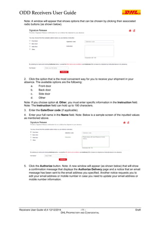 ODD Receivers User Guide v 0.4 | PDF