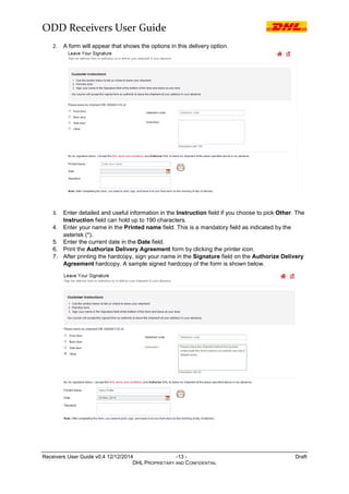 ODD Receivers User Guide v 0.4 | PDF