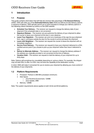 ODD Receivers User Guide v 0.4 | PDF