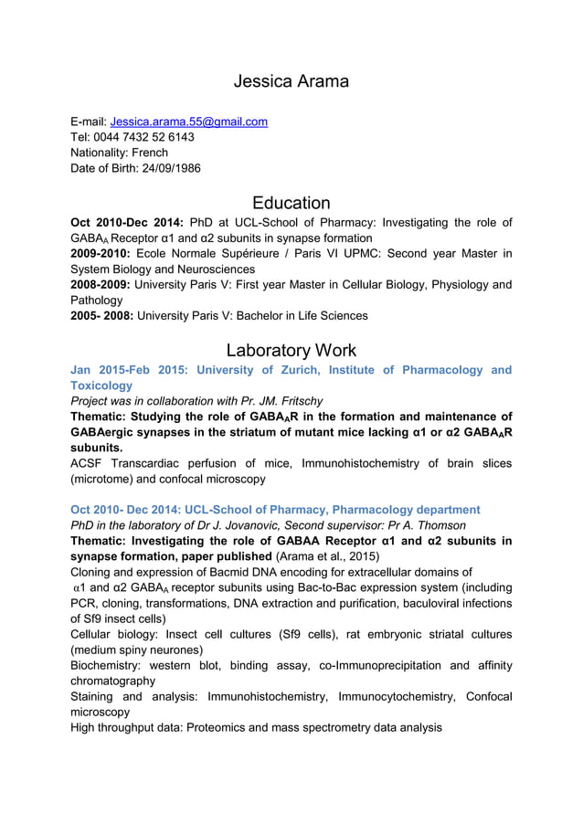 Jessica Arama-CV-final | PDF