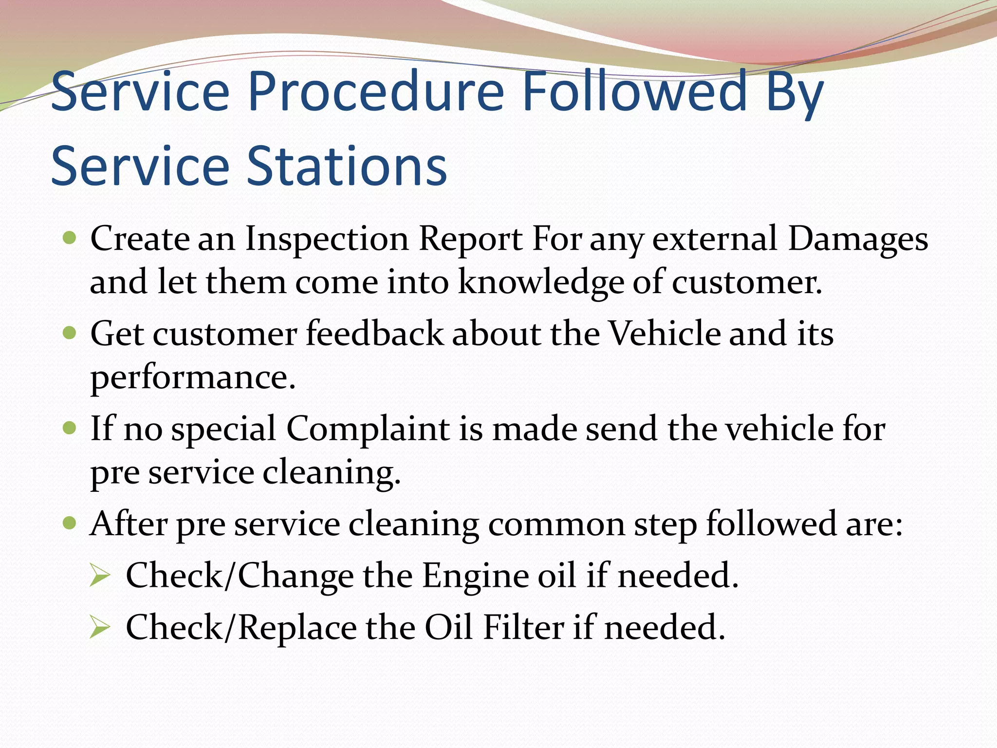 Service and Maintenance of Vehicle | PPTX