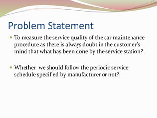 Service and Maintenance of Vehicle | PPTX