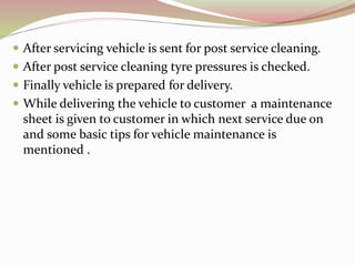 Service and Maintenance of Vehicle | PPTX
