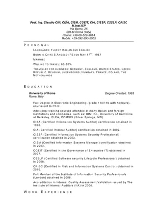 CILLI_Resume_en | PDF
