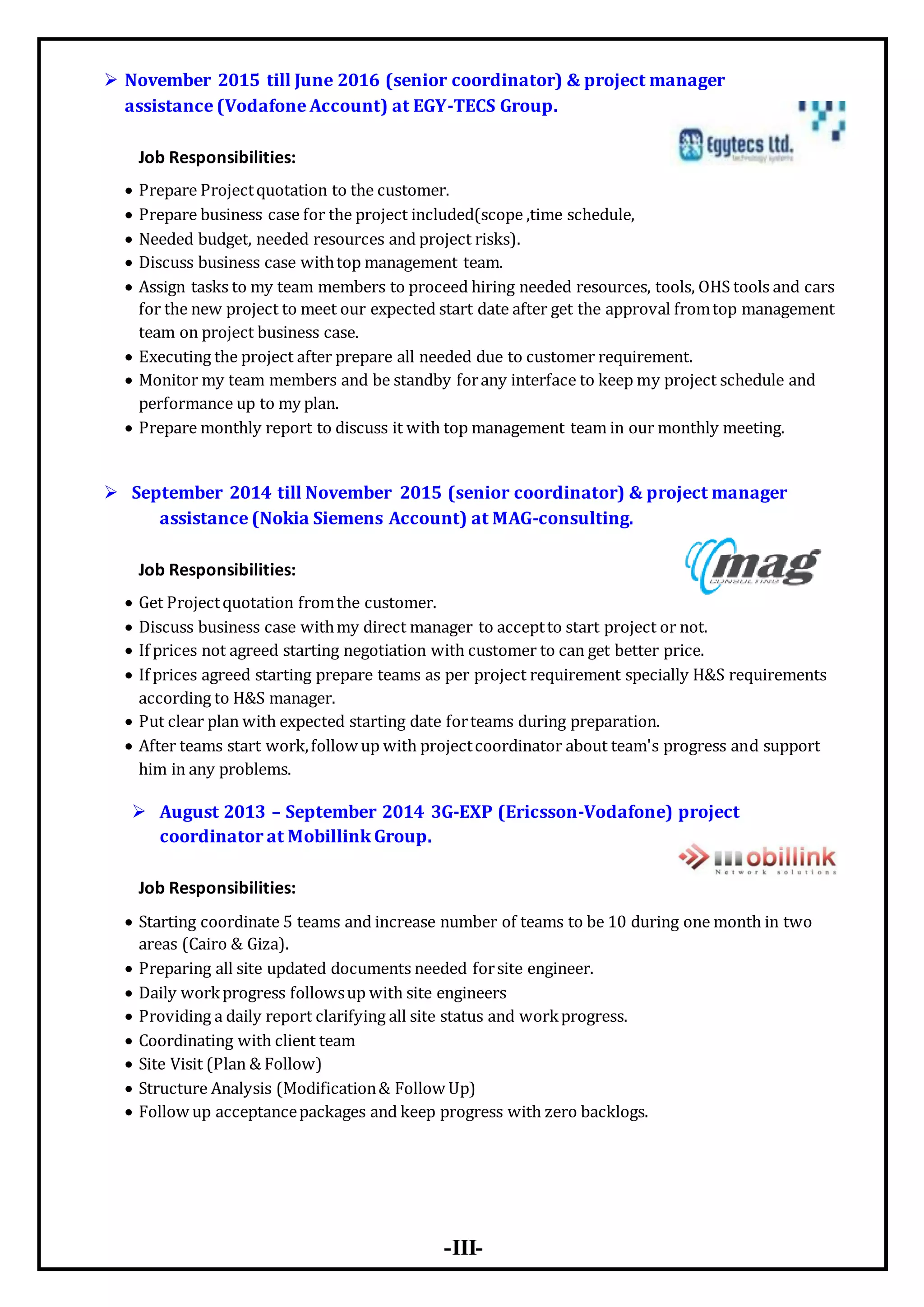 Ahmed hamdy CV | PDF