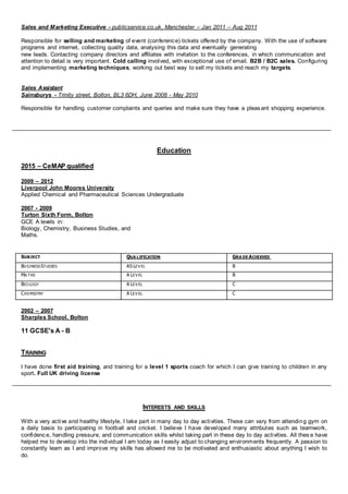 Mubarak Issop CV | PDF