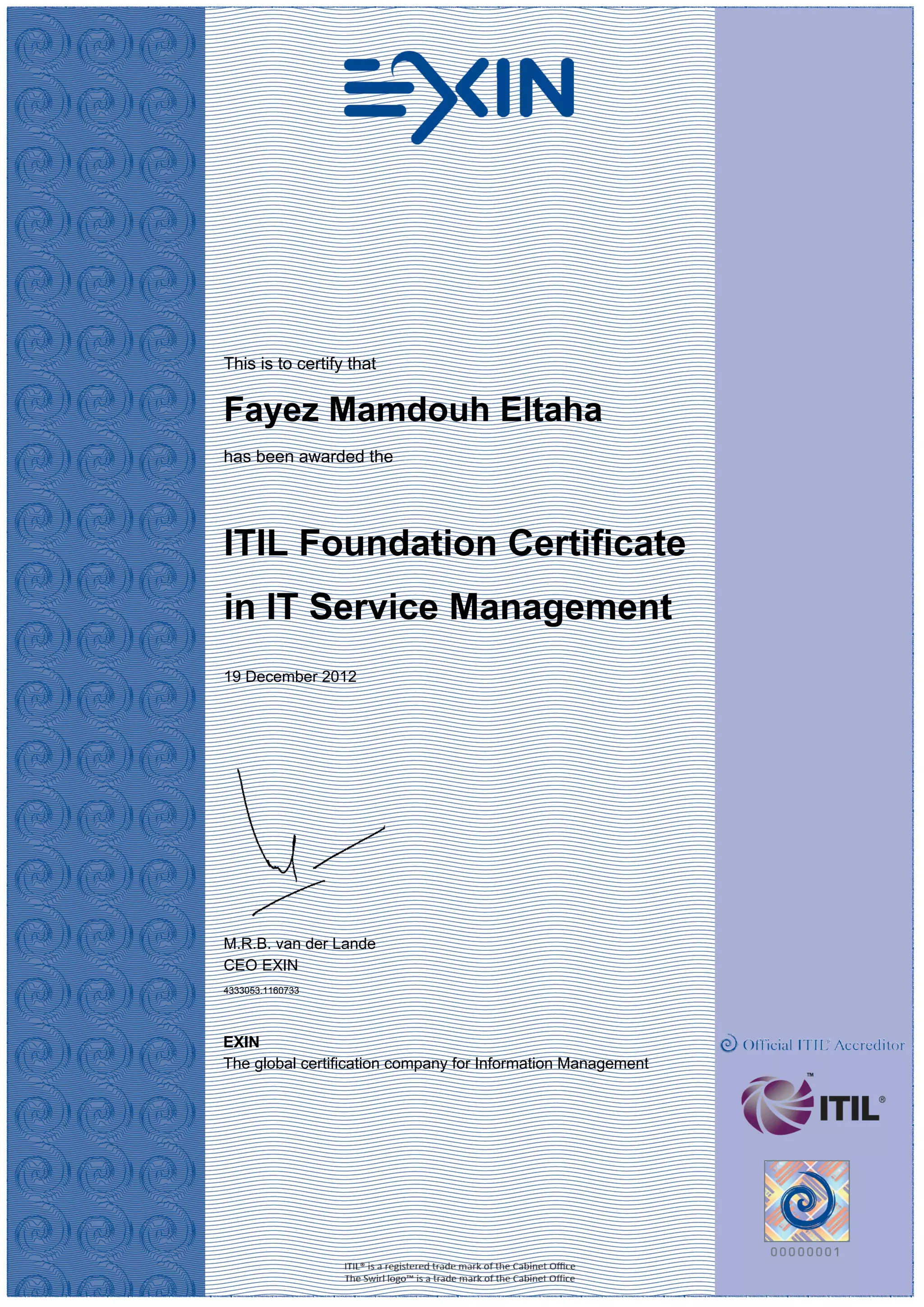 ITIL certification | PDF