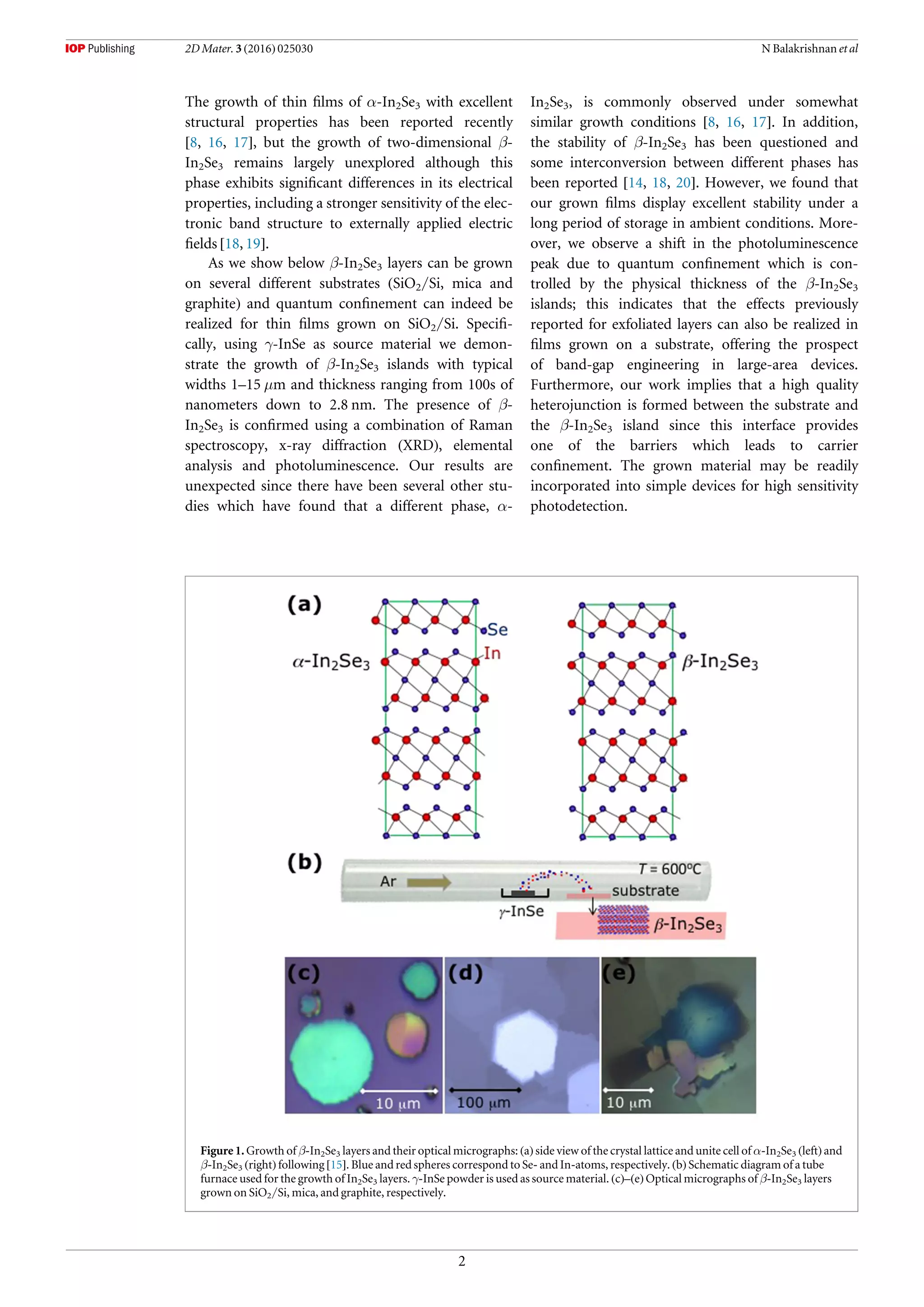 Quantum confinement- In2Se3 | PDF