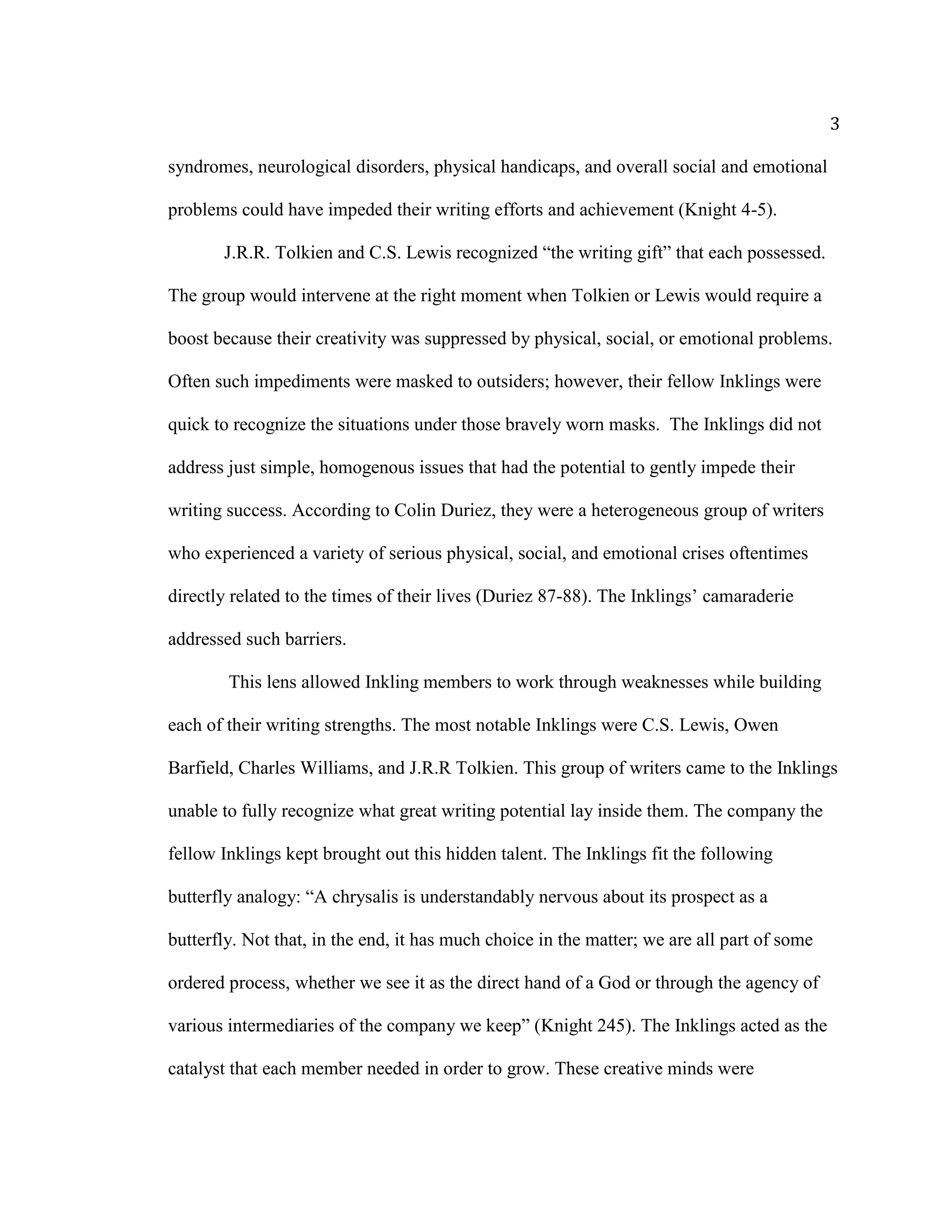The Inklings. J.R.R. Tolkien and C.S. Lewis Collectively Provide ...