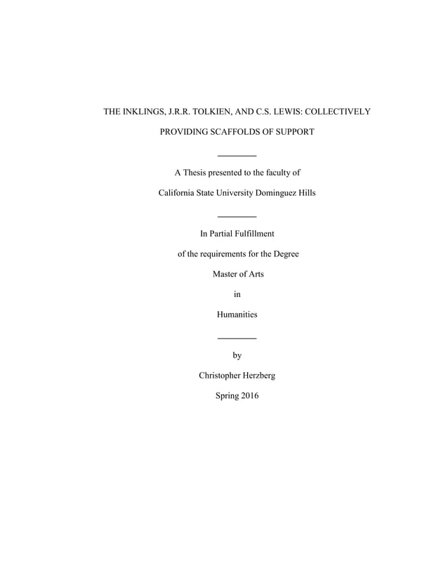 The Inklings. J.R.R. Tolkien and C.S. Lewis Collectively Provide ...