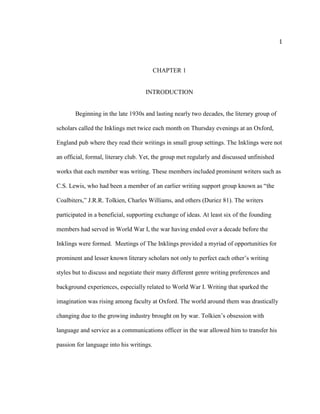 The Inklings. J.R.R. Tolkien and C.S. Lewis Collectively Provide ...