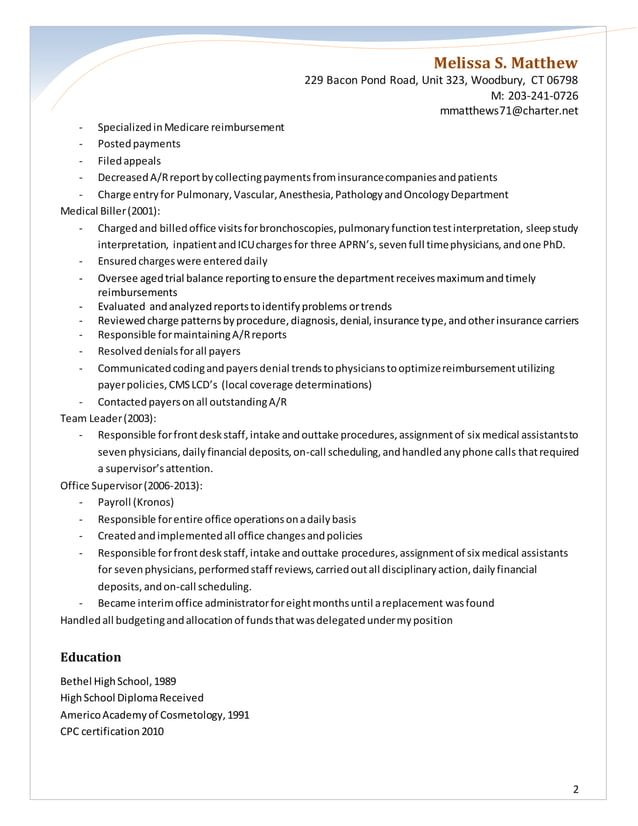 melissa resume (1) | DOCX