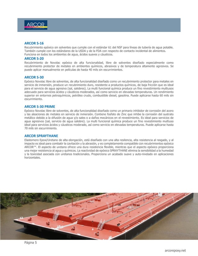 ARCOR EPOXY TECH CATALOGO 2016 | PDF