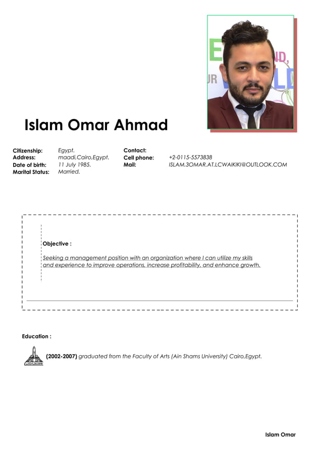 Islam Omar s resume | DOC